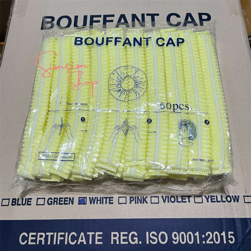 Caterpillar CAP (Yellow 50pcs) Fiber Relief BOUFFANT | Shopee Malaysia
