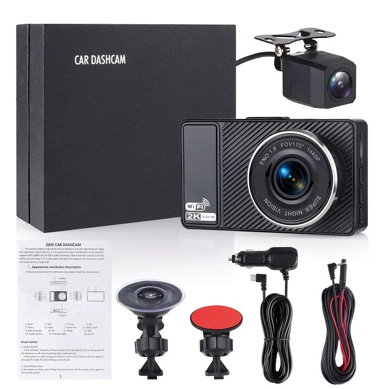 CAR Camera Front/Rear DASHCAM Model X18pro Day Night Sharpness 1080P ...