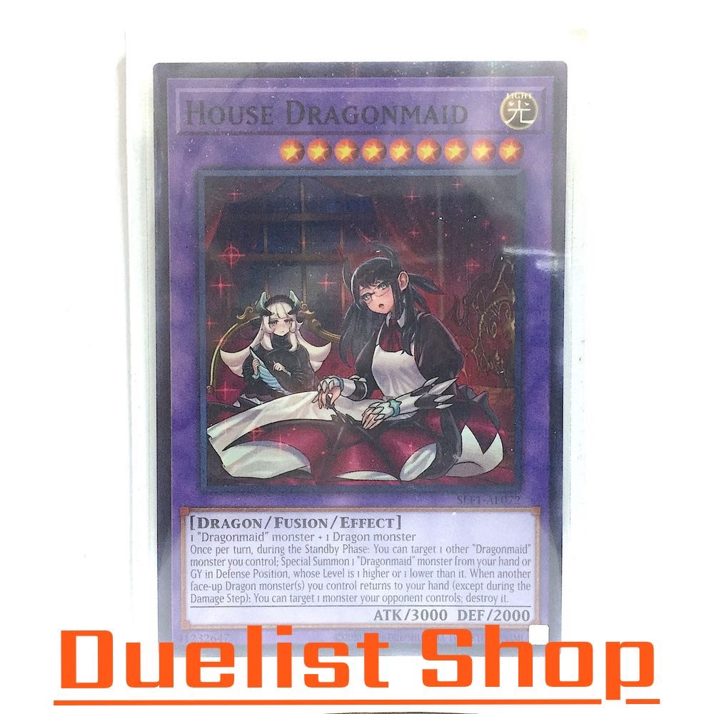 House Dragonmaid (alternate art) (P) Monster Light Level9 [Dragon/Fusion/Effect] SLF1-AE072 ...