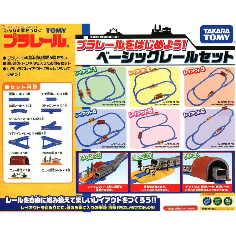 TOMY-Plarail Basic Rail Set 6 Types Of Train Track Japanese Brand Used ...