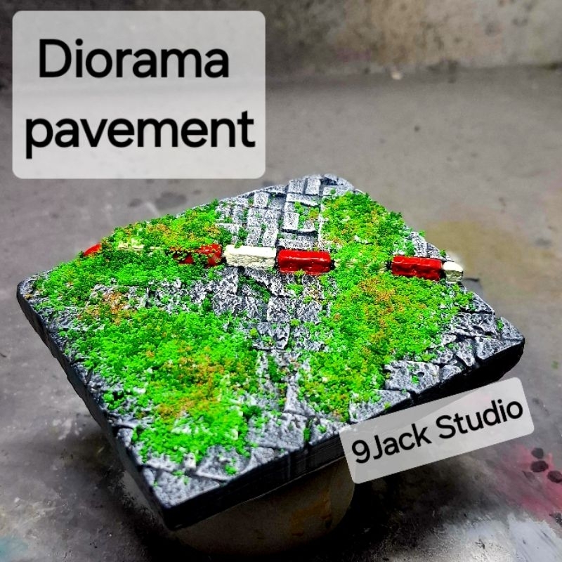 Diorama pavement Scene Model Simulation Assembly gundam gunpla arttoy ...