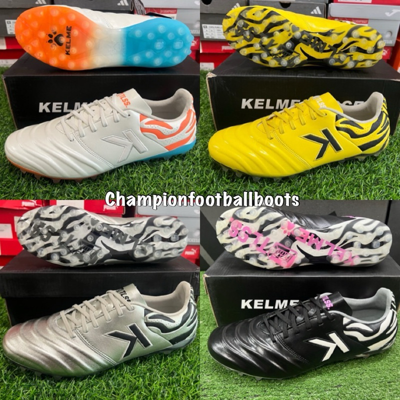 Kelme X TLSS MG Football Boots Top Kangaroo Leather | Shopee Malaysia
