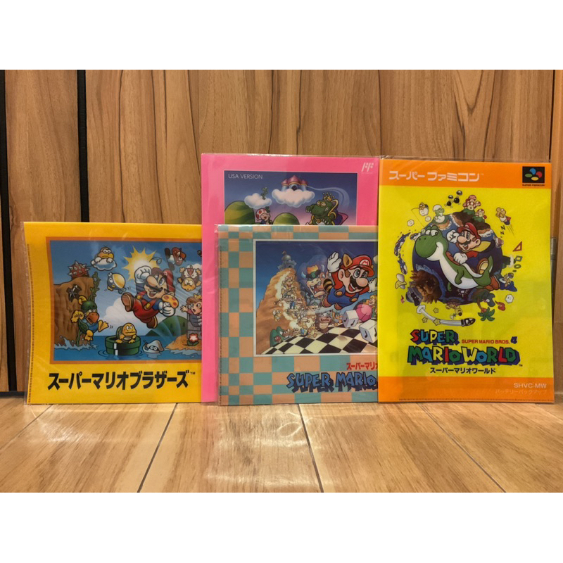super Mario file holders|nintendo store (sealed) (complete set ...