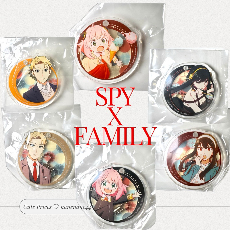 Bandai Spy x Family Acrylic Keychain Anya Yor Twilight Genuine ...