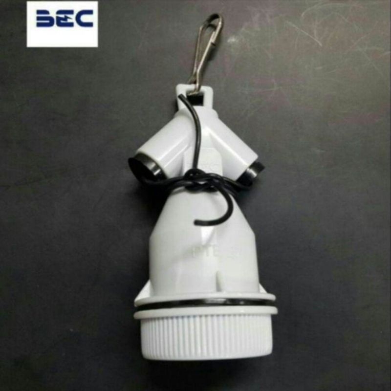 BEC Waterproof Terminal E27 Screw Cap With Wires | Shopee Malaysia