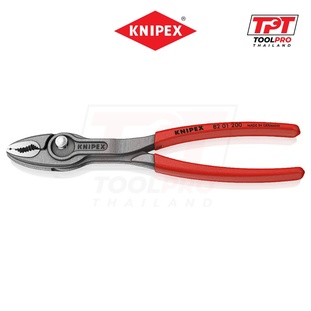 Knipex Extended Nose Pliers 200mm TwinGrip Front and Side Gripping ...