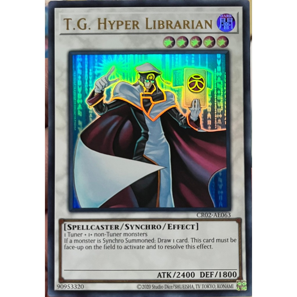 Yugioh Asia-Eng [CR02-AE063] T.G. Hyper Librarian (Ultra Rare) Original ...