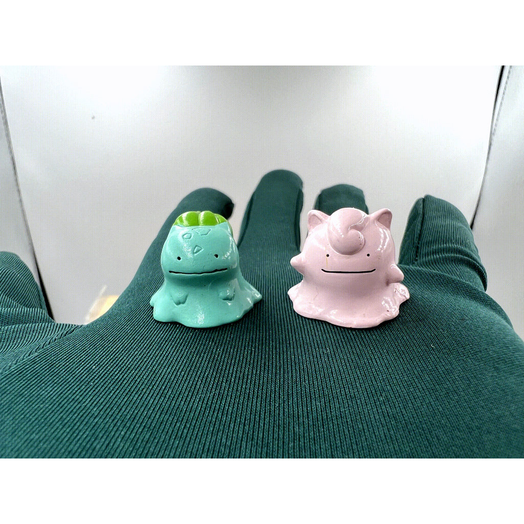 Pokemon Bandai Full Colour 1999: Ditto in Bulbasaur and jigglypuff form ...