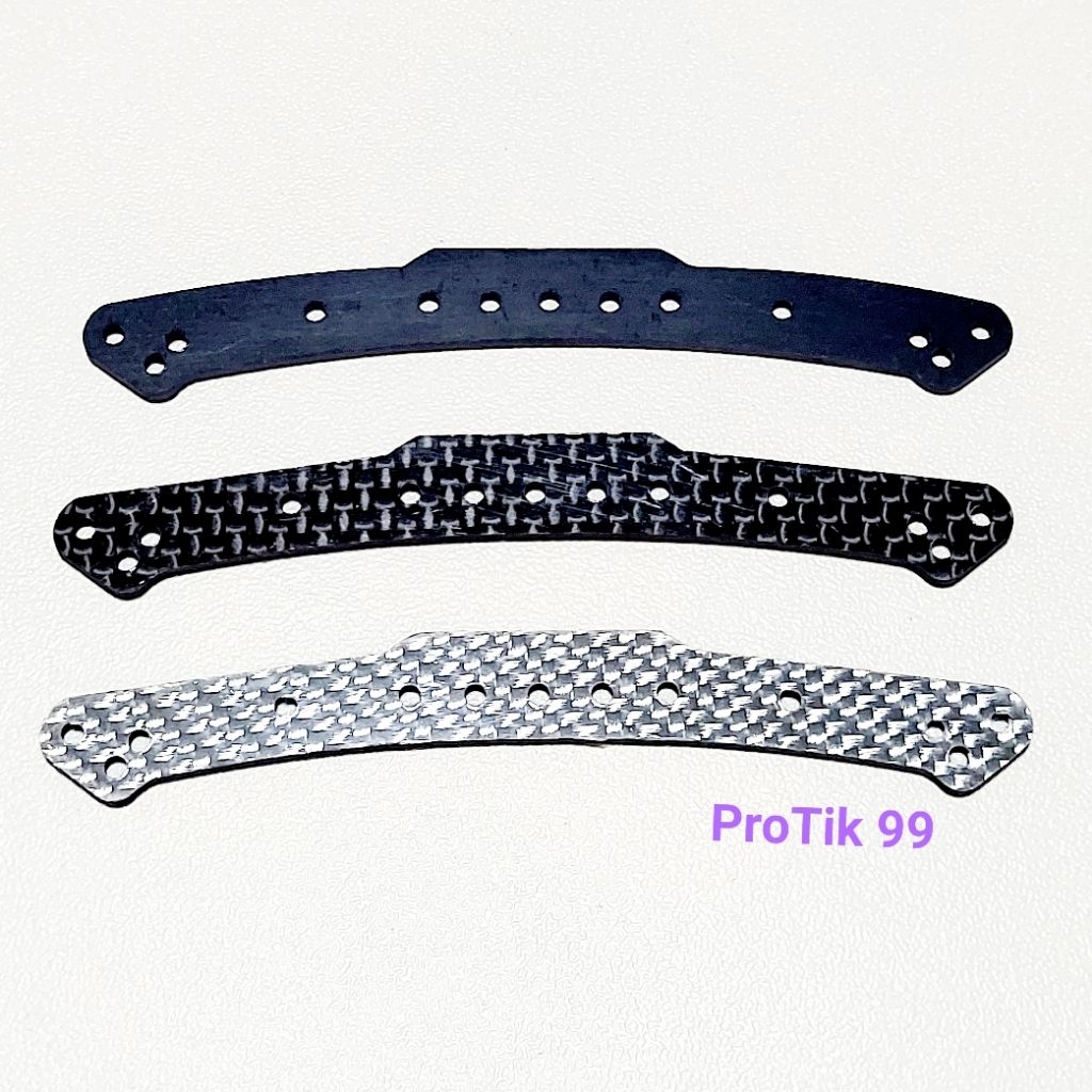 Carbon Curve Bumper Stick (1.5mm.) Front Homemade For Mini4wd Car ...