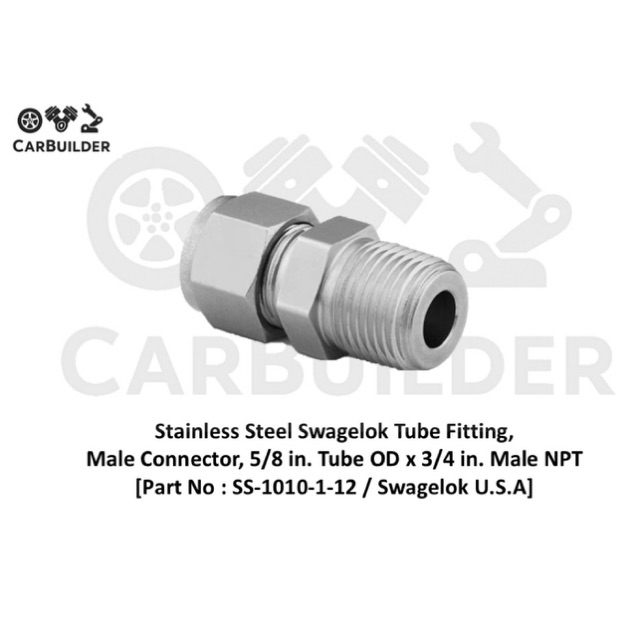 Swagelok SS‐1010‐1‐12 Stainless Steel Outer Thread 5/8 × 3/4 NPT Male Thread. | Shopee Malaysia