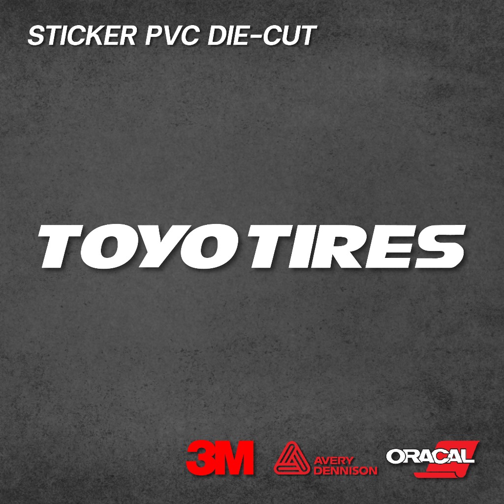 (D014) TOYO TIRES Sticker PVC Premium Grade Cutting Weatherproof ...