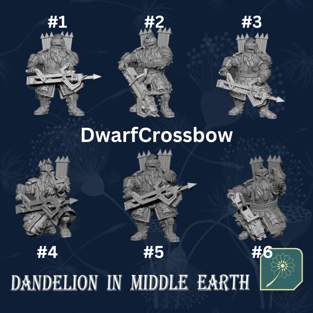 [Dandelion in Middle earth] Iron Mountain Dwarf-Model For DnD miniature ...