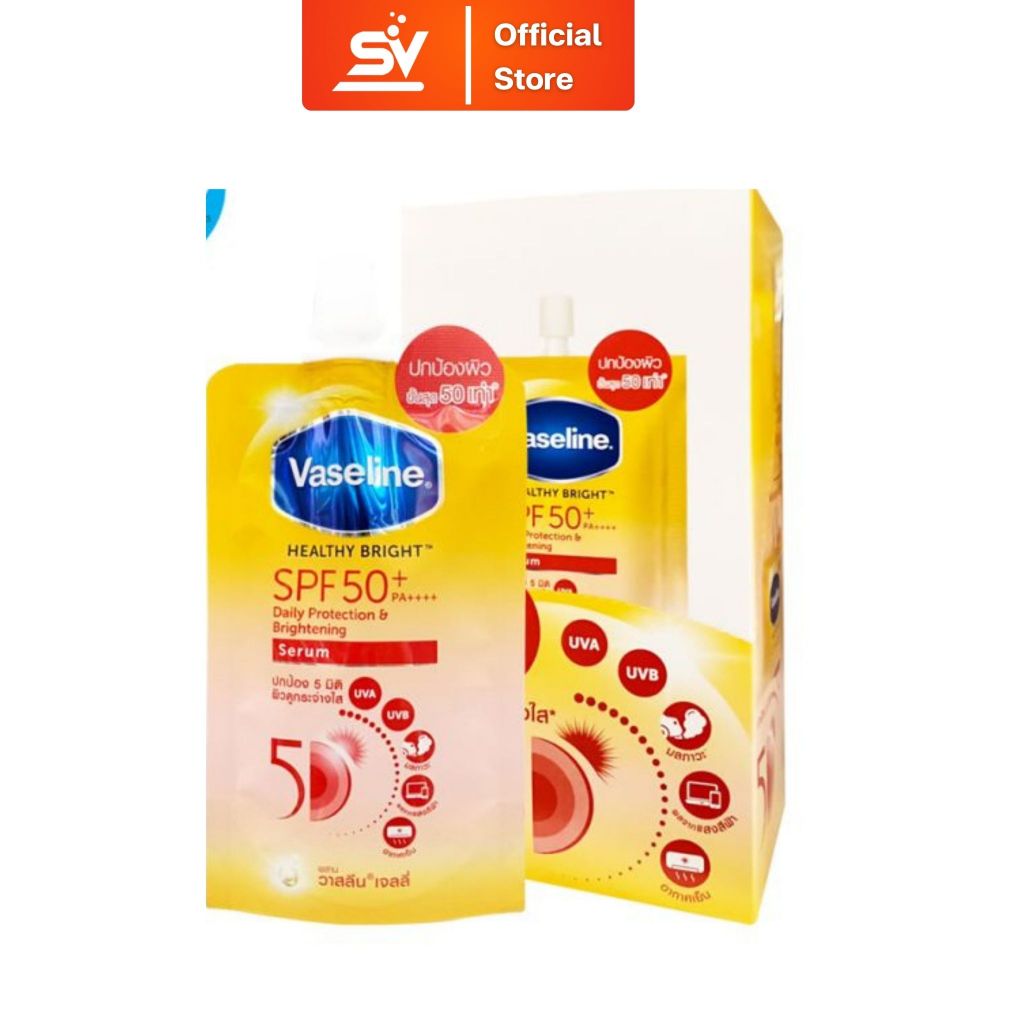 Vaseline Healthy Bright Daily Protection & Brightening Sunscreen Serum ...