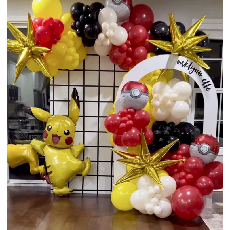 Pikachu Balloons Lightning Party Decoration | Shopee Malaysia