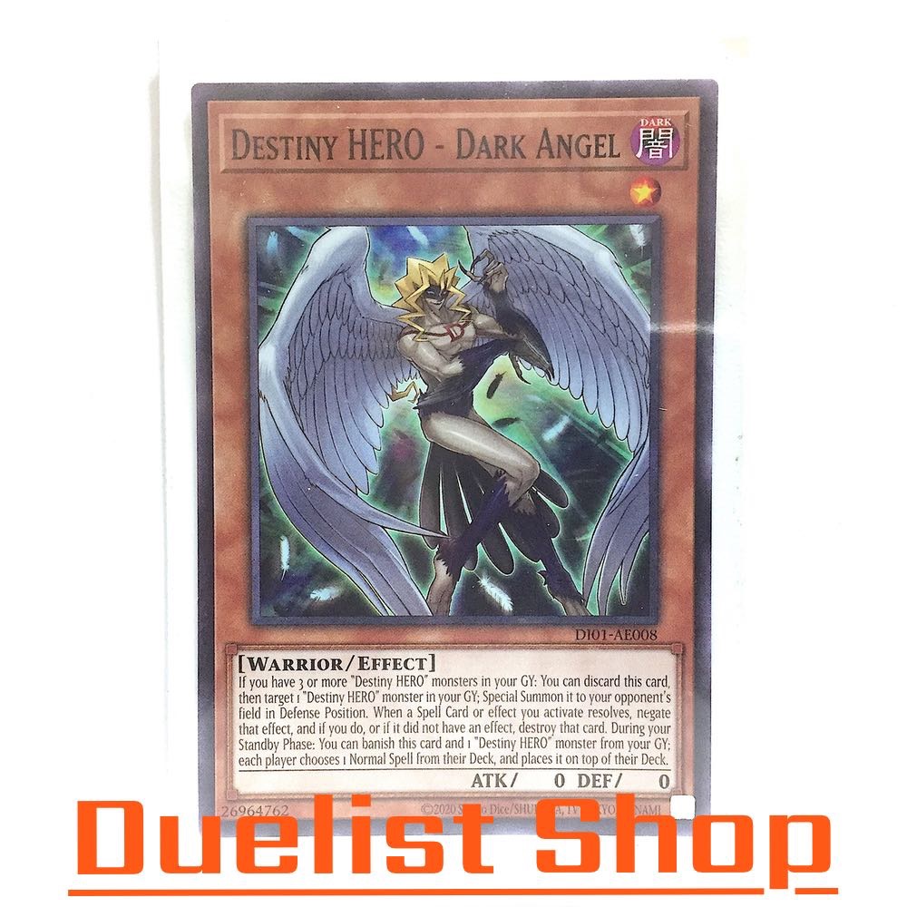 Destiny HERO-Dark Angel (N) Monster Level1 [Warrior/Effect] Set DI01-AE008 Yukio Card (Yu-Gi-Oh ...