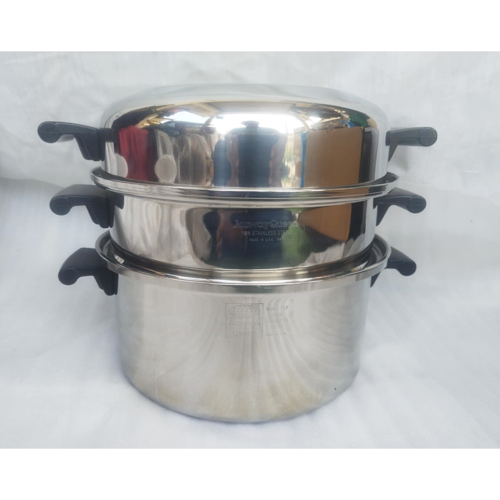 Amway Queen Pot Set 11-Piece Cooking Utensil Used From Japan. | Shopee ...