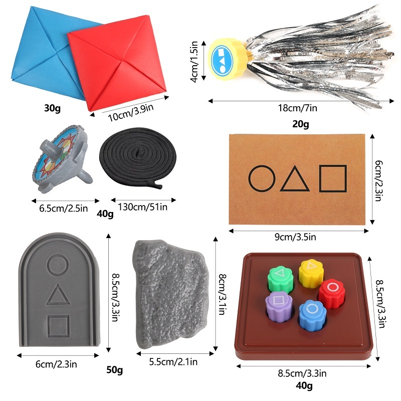 Squid Game 2 | 2 Gonggi Stones 3D Original Korean Set Of 5 Colors Stone ...