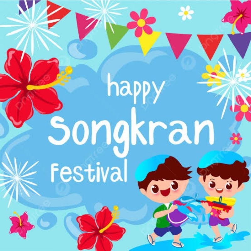 Songkran Festival Products Colored Powder Crayon Thai Baking Water Etc ...
