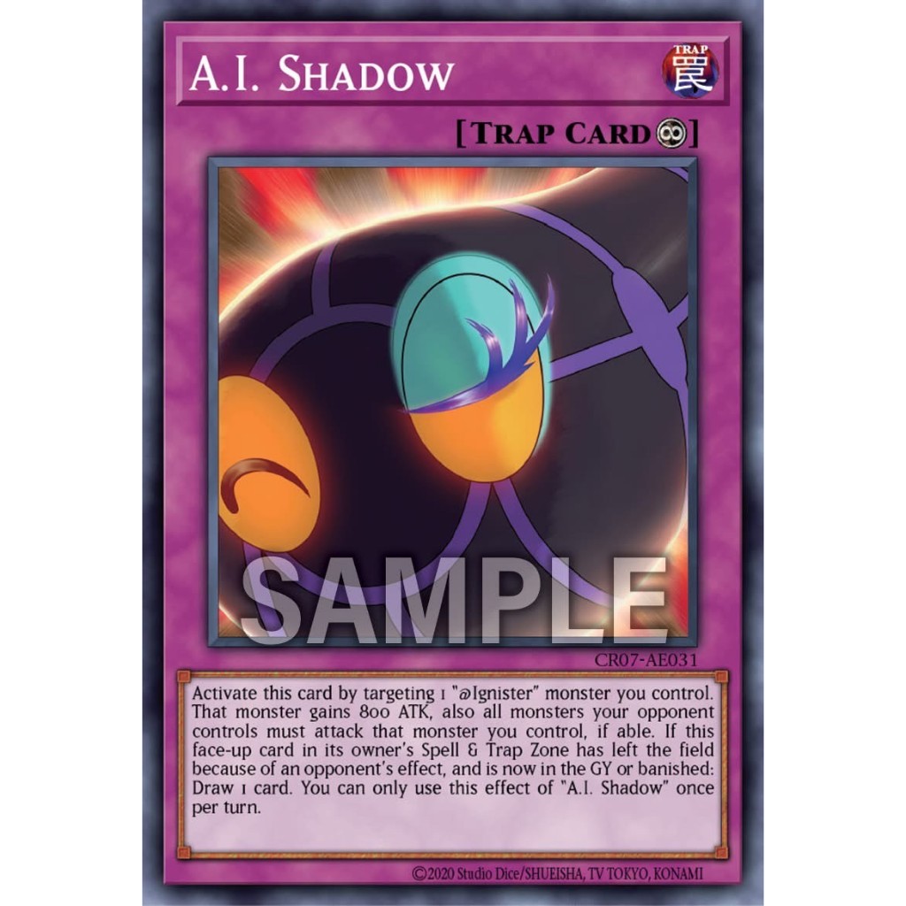 Yugioh Asia-Eng [CR07-AE031] A.I. Shadow (Common) Authentic Yuki Card ...