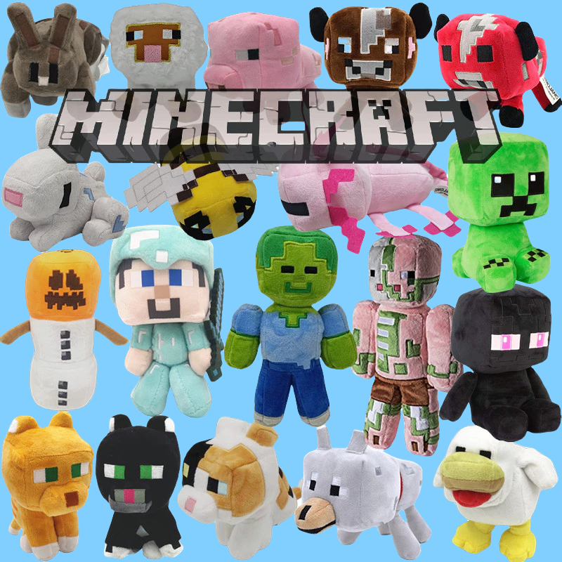 Ship Now Minecraft Plush Steve Creeper Enderman Zombie Alex MC Stuffed ...