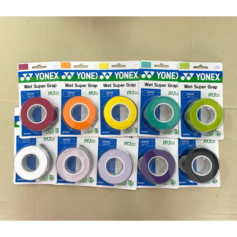 Yonex Badminton Racket Handle Tennis Model Ac102ex (1 Pack/3 Pieces ...