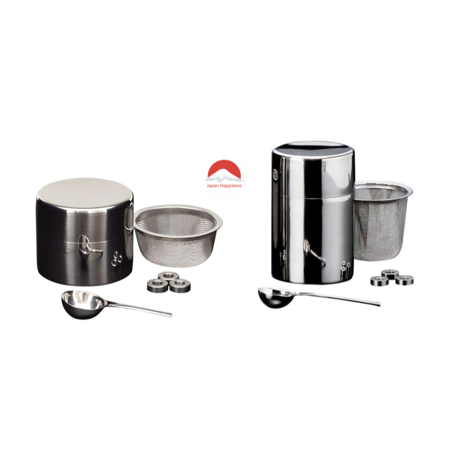 Matcha Storage Jar Powder Sifter Can Kondo-san Tea Party Stainless ...