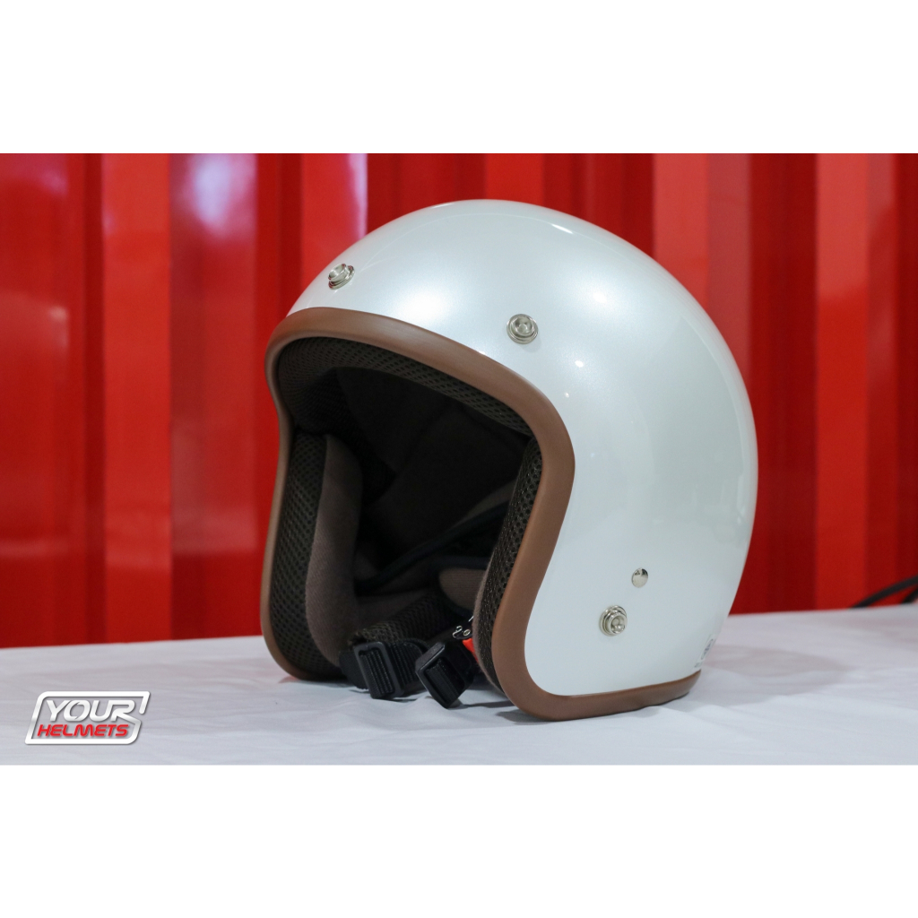 Helmet Vintage Classic AVEX LB CAFE/Visor / | Shopee Malaysia