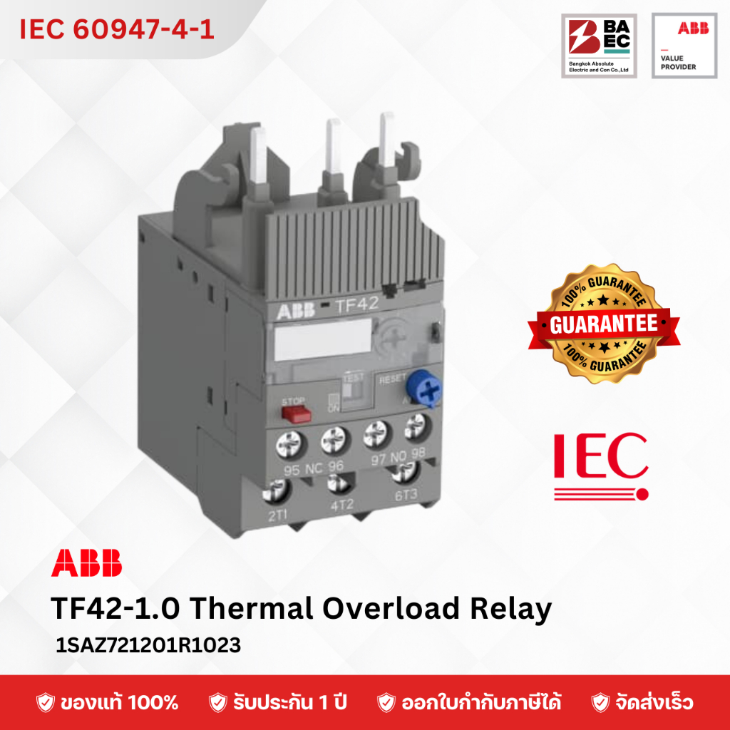 ABB TF42-1.0 Thermal Overload Relay | Shopee Malaysia