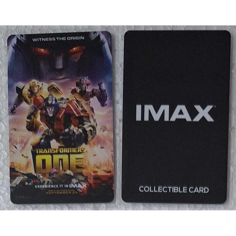 Hard Card IMAX Collectible Transformers One Authorized From Major ...