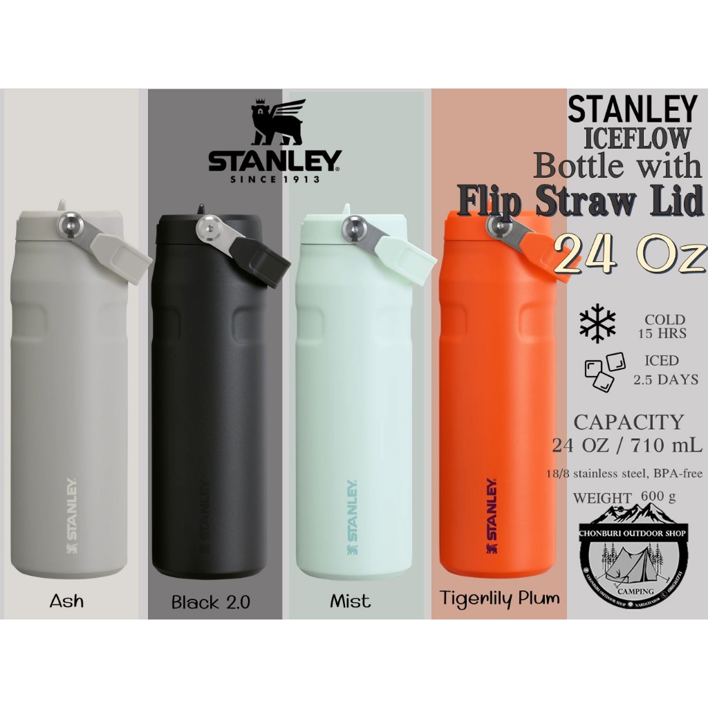 Stanley The IceFlow Bottle with Flip Straw Lid | 24 oz/710 ml 1 | Shopee Malaysia
