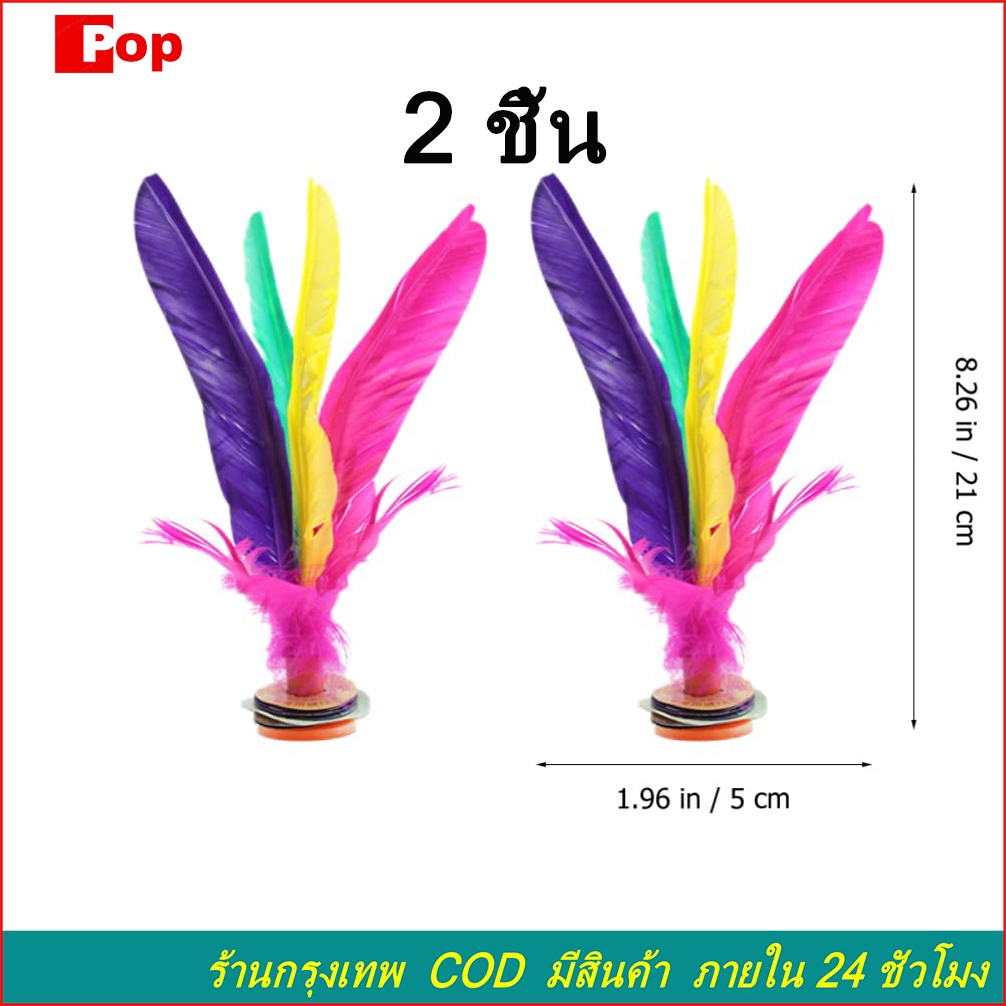 2pcs Chinese Basket Shuttlecock Feather Kicking Ball Local Recreational ...