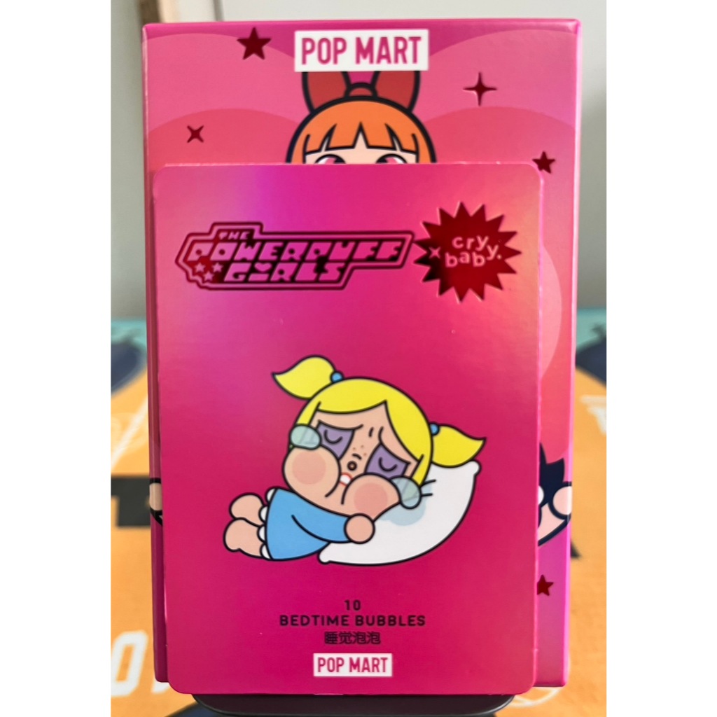 Pop mart Powerpuff Girls Crybaby Bedtime Bubbles Check Card | Shopee ...