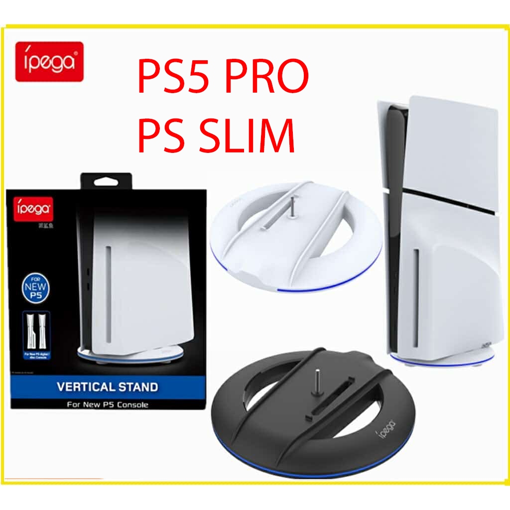 PS5 Slim/ PS5PRO Vertical Docking Stand for PS5 Slim Model Digital & Optical Console Playstation ...