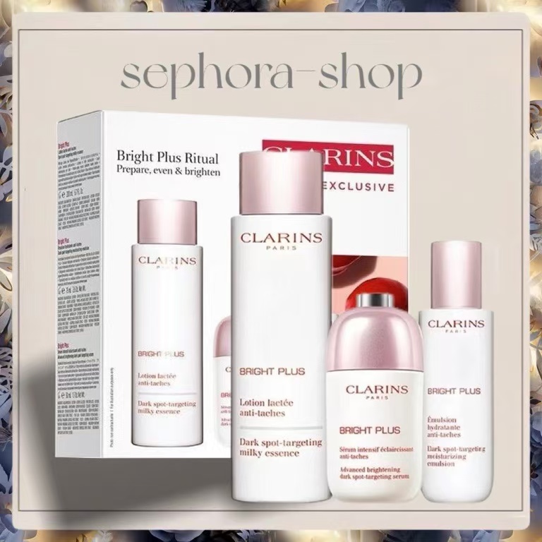 Clarins Bright Plus Gift Set 3Pieces 3in1 | Shopee Malaysia