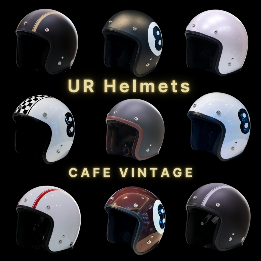Classic Helmet Vintage CAFE Style [CAFE] Helmet. Good Hat With Standard ...