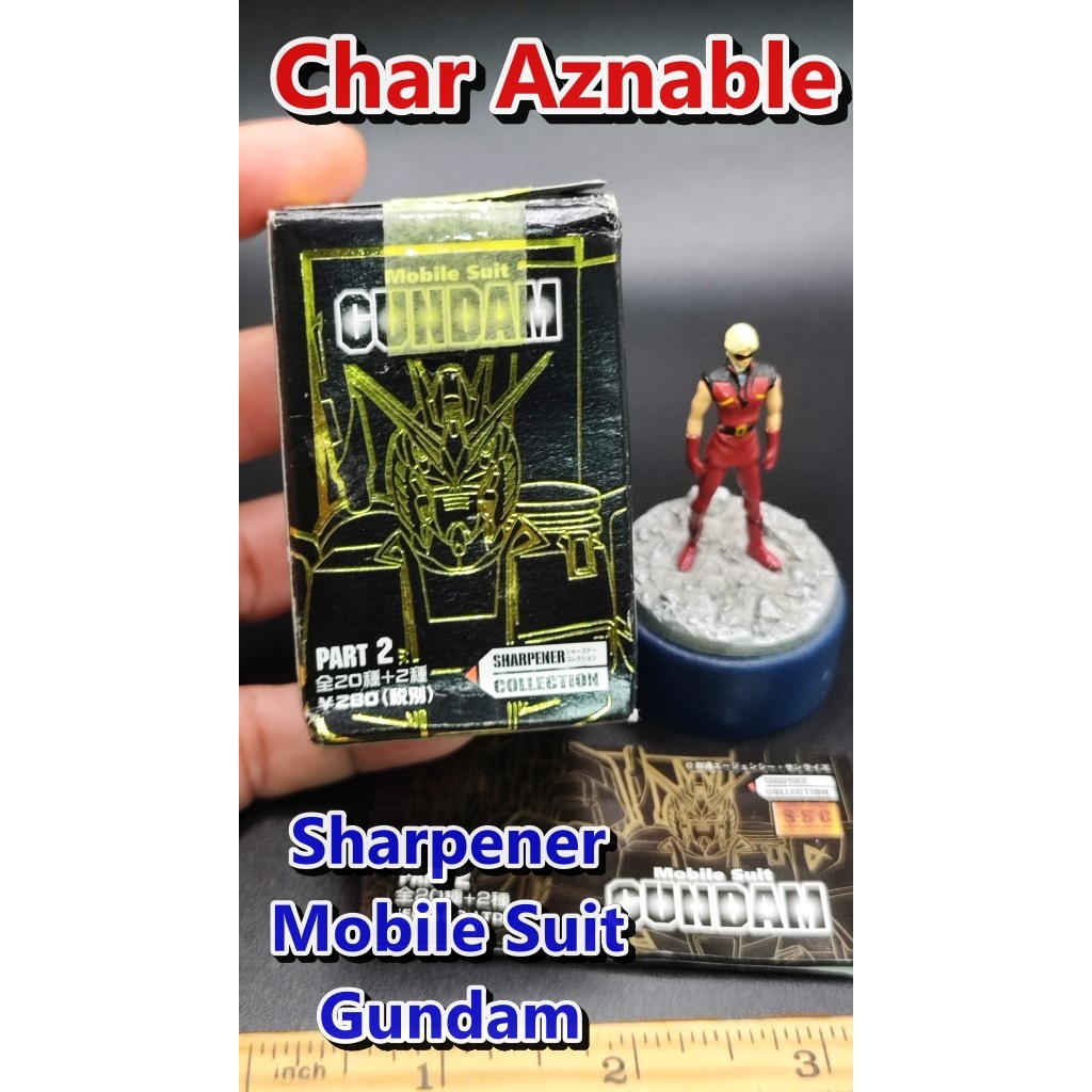 Char Aznable Mini Figure Sharpener Collection Mobile Suit Gundam Pencil ...