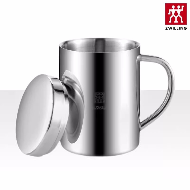 Germany zwilling 304 stainless steel cup water with lid tea handy mug ...