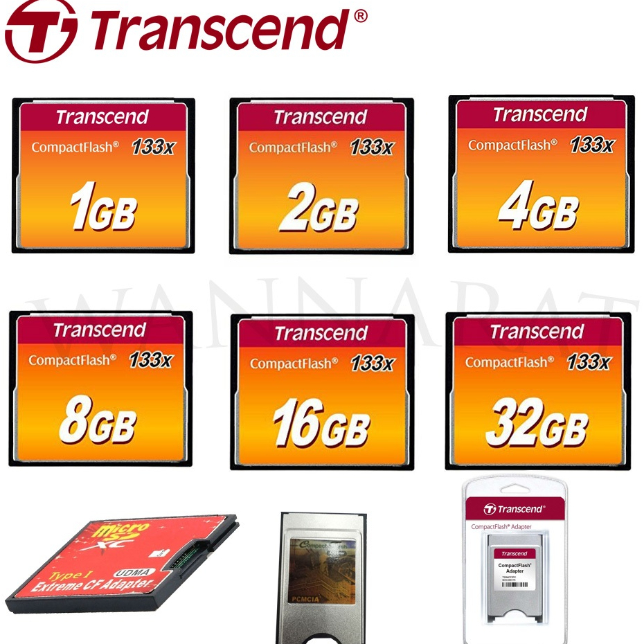 CF CARD COMPACT FLASH TRANSCEND 1GB/2GB/4GB/8GB/16GB/32GB Pcmcia Center | Shopee Malaysia