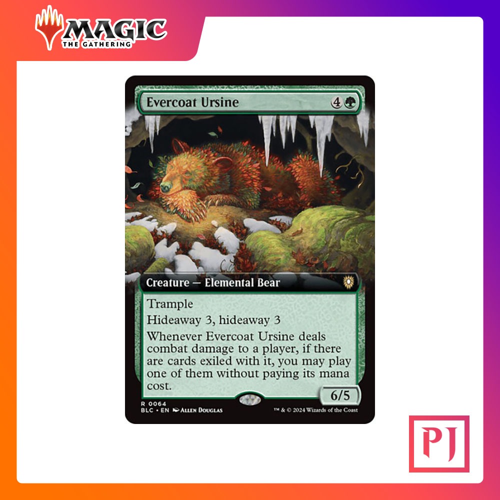 [MTG] Evercoat Ursine (Extended Art) [BLC] [GREEN] [RARE] [NORMAL] [ENG ...