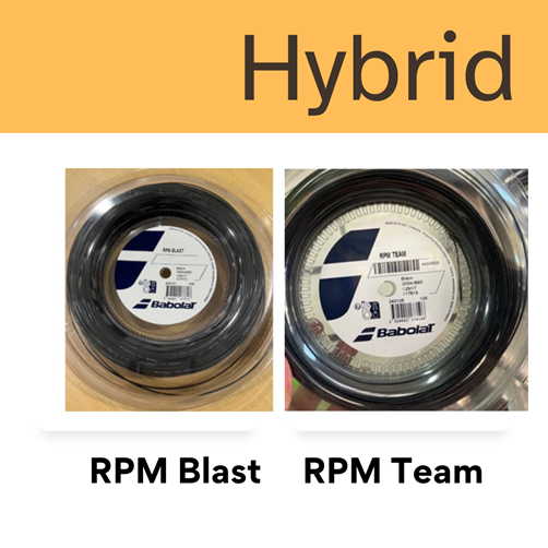 Babolat Tennis String Hybrid RPM Blast/ Team No.17/1.25mm (Cut-Off ...