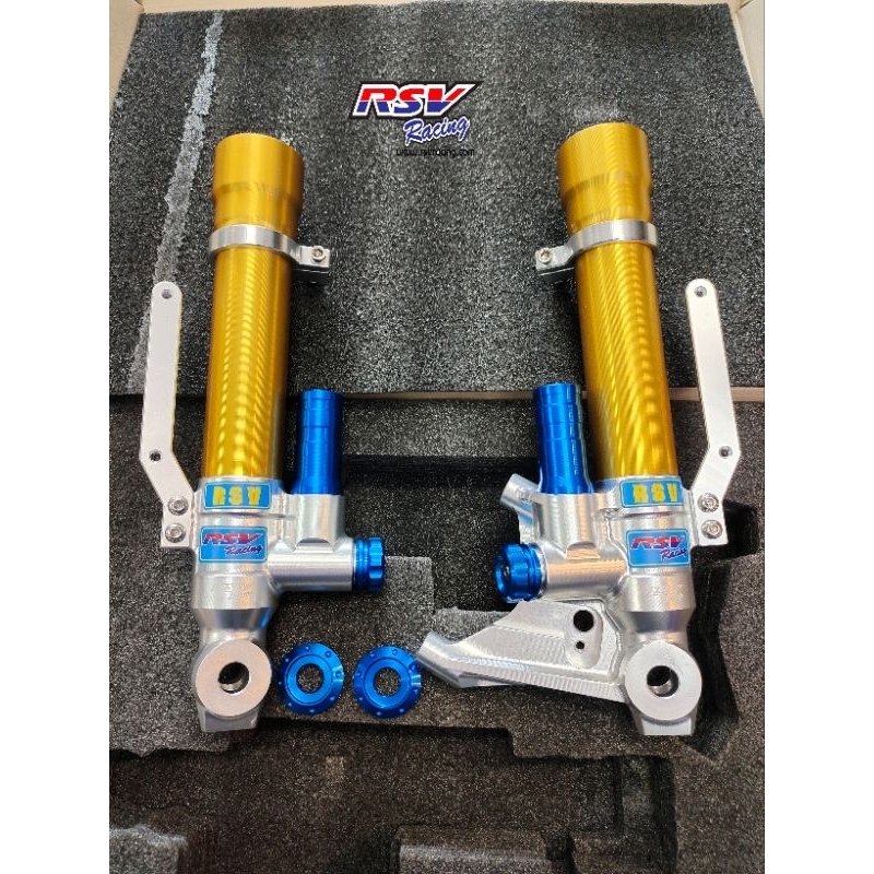 Front Shock Cylinder X-max 300 Silver Head Gold Blue Tank Handle The ...