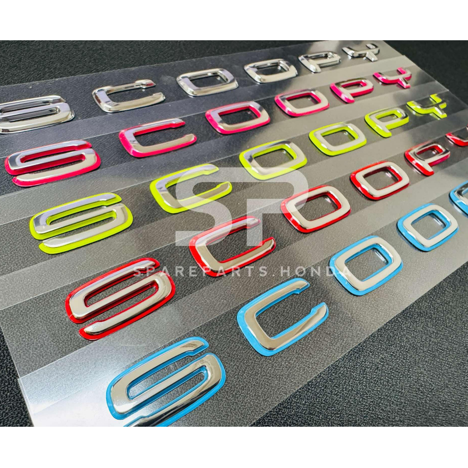 Emblem Logo Scoopy Honda Scoopy-i 2024 Complete Color Genuine Center ...