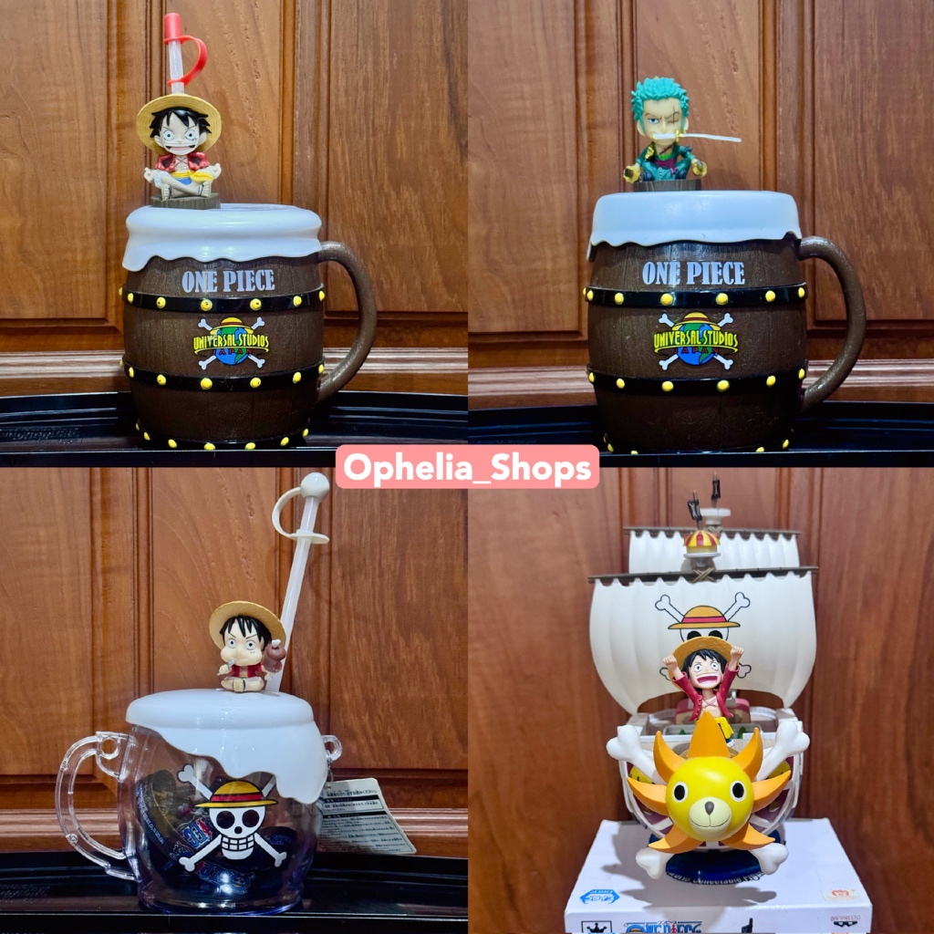 Ophelia_Shops One Piece USJ Genuine License WCF Luffy Onepiece Glass ...