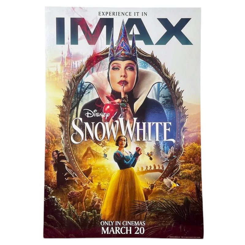 IMAX Poster Snow White Real From Major Cineplex 2025 Rachel Zegler Gal ...