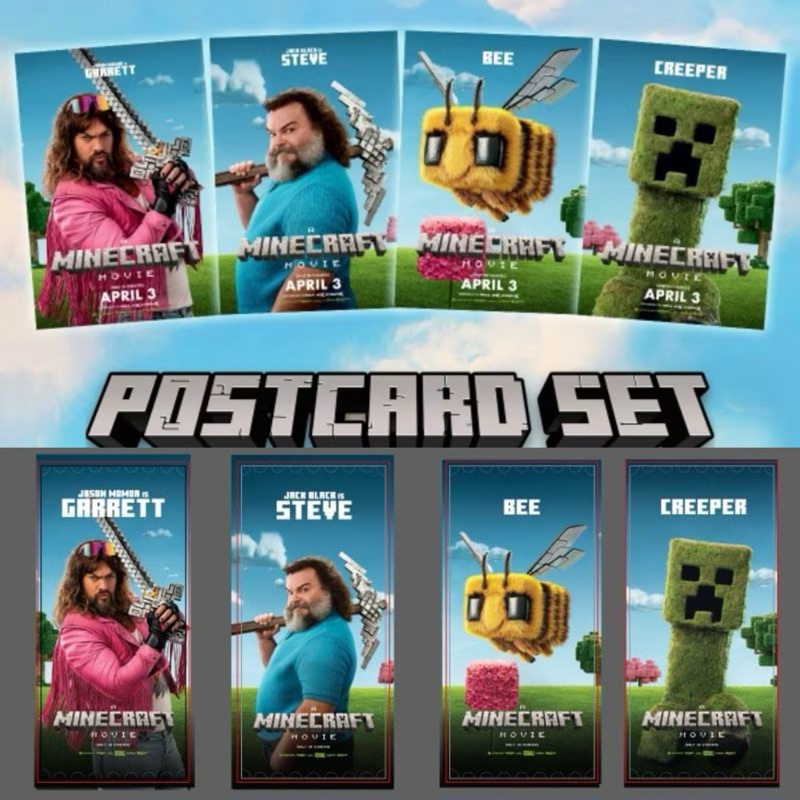 Collectible ticket Minecraft movie Card 2025 Postcard | Shopee Malaysia