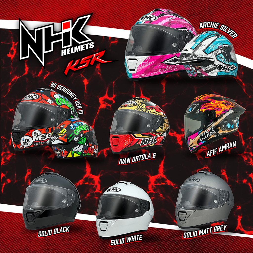 NHK Full Face Helmet K5R | Shopee Malaysia