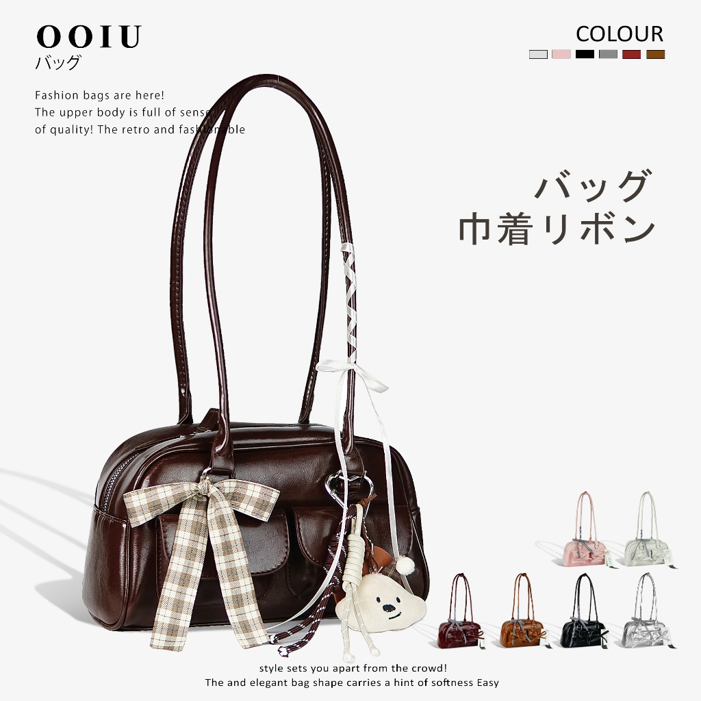 OOIU Pu Leather Bag Handbag stan oil Style Miniature Line | Shopee Malaysia
