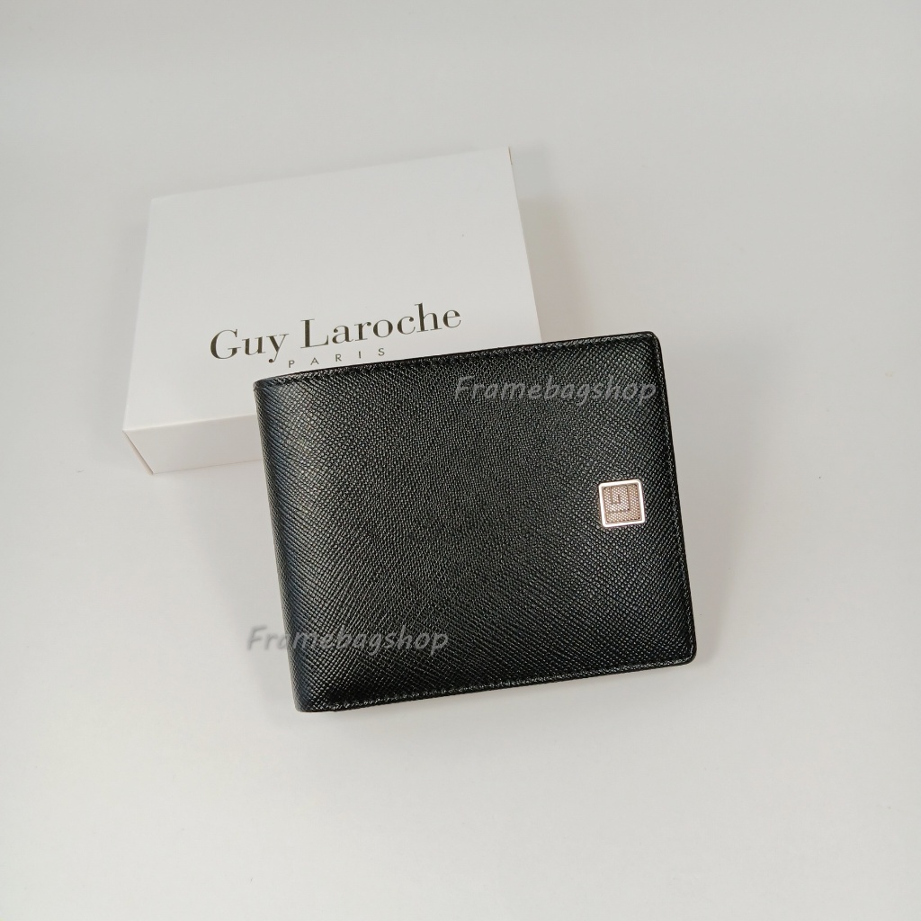 Guy Laroche Men's Short Wallet With Black Medium Tongue Leather Pattern ...