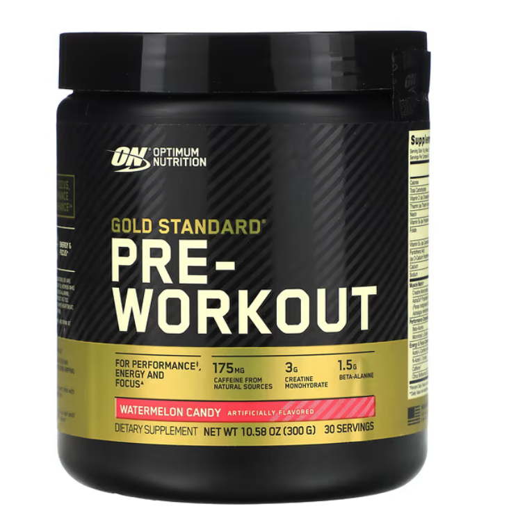 Optimum Nutrition Gold Standard Pre-Workout Watermelon candy 10.58 oz ...