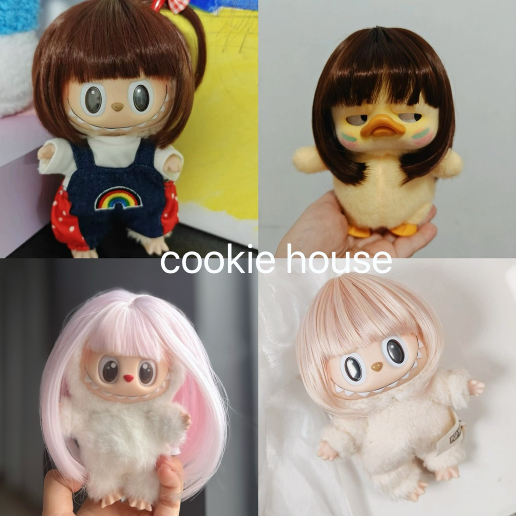 Shipped From Thailand Labubu Wig Duck Hair Doll (Only For Hair) Wig ...